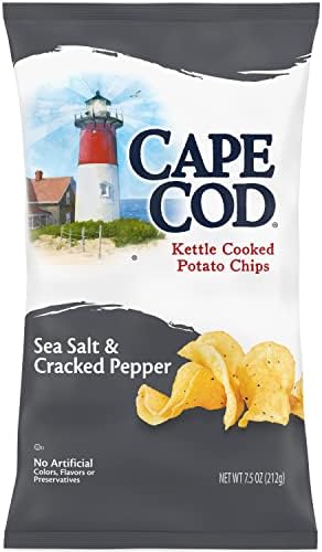 Amazon.com: Cape Cod Potato Chips Sea Salt and Cracked Pepper Kettle ...