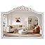 Amazon.com: HOITUZYUS 32x42 Inch Ornate Wooden Arched Wall Mirror ...