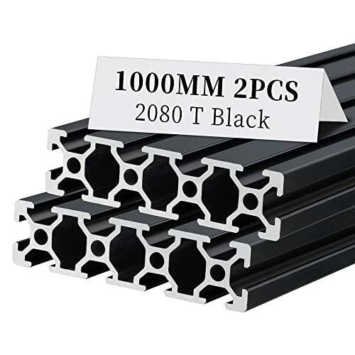 Snapklik.com : 2pcs 39.37 Inch 1000mm 2080 T Slot Aluminum Extrusion ...