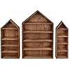 Amazon.com - Ikee Design 3 Pcs Set House-Shaped Shelf Wooden Shadow ...