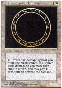Amazon.com: Magic The Gathering - Circle of Protection: Black - Fourth ...
