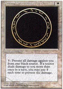 Amazon.com: Magic The Gathering - Circle of Protection: Black - Fourth ...