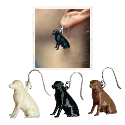 Amazon.com: Labrador Earrings, Lab Earrings Dog Gifts For Women, Black ...