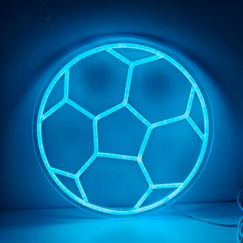 Amazon.com : Lovewenying Soccer Neon Sign Soccer Led Neon Light for ...