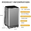 Amazon.com: Full Automatic Washing Machine, AYCLIF 15.6 lbs Top Load ...