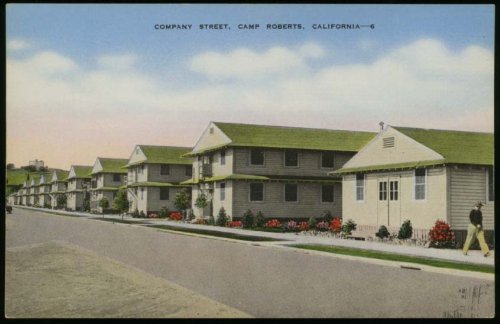 Camp Roberts California (Barracks Exterior Postcard): Harold W. Roberts ...