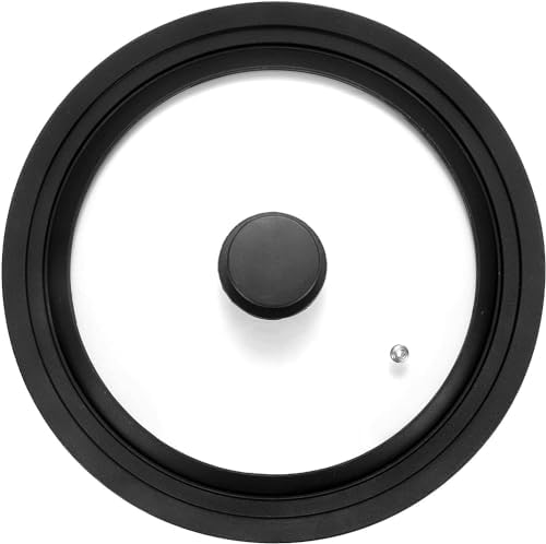 Universal Lid for Pots, Pans and Skillets - Tempered Glass with Heat ...