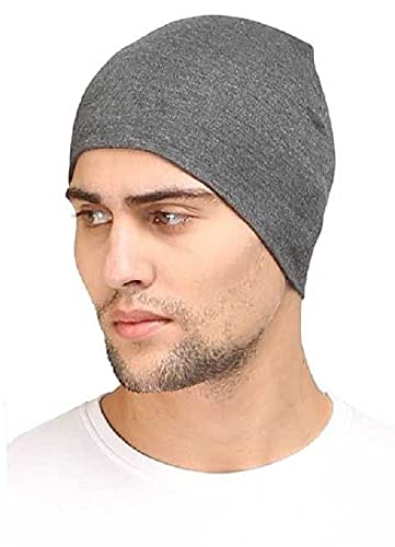 Buy ATABZ Grey Cotton Skull caps Under Helmet Head wear at Amazon.in