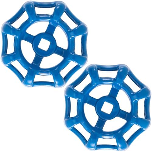 Pndeyo 2pcs 6x6mm Outdoor Faucet Handle, Round Wheel Hose Bib Handle ...