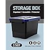 Amazon.com - WYT Plastic Storage Bins with Lids and Latch, 6-Pack Small ...