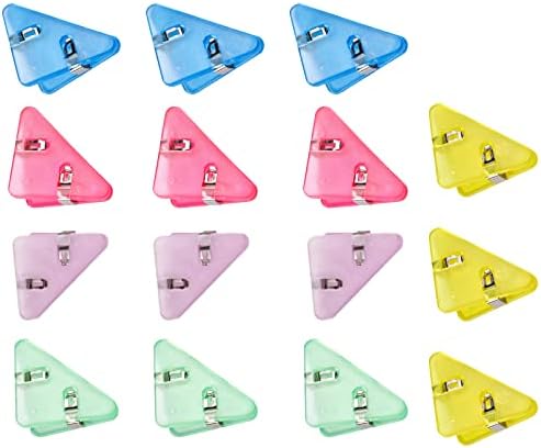 Amazon.com : 15 Pieces Corner Clip Triangle Folder Multipurpose Color ...