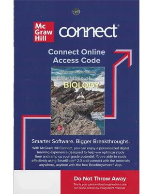 Connect Access Code Card for Essentials of Biology, 7th edition: Sylvia ...