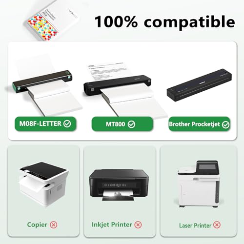 Snapklik.com : Thermal Printer Paper 8.5 X 11 Inch - Betife Continuous ...