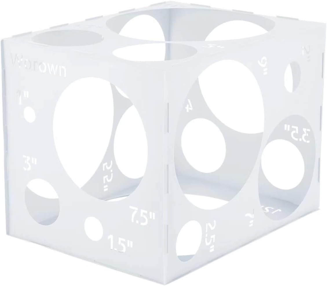 Amazon.com: Worown 18 Holes Large Collapsible White Plastic Balloon ...