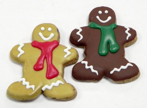 Amazon.com: Gingerbread Man Christmas Biscuit Yogurt Gourmet Dog Treat ...