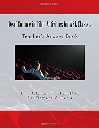 Amazon.com: Deaf Culture in Film: Activities for ASL Classes: Teacher's ...
