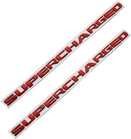 Amazon.com: 2X Supercharged Letter Emblem Metal Badges Nameplate Logo ...