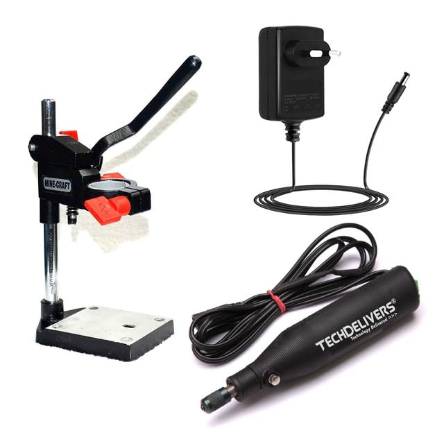 TECHDELIVERS® Mini Electric Drill For Goldsmith Pcb Driller Rotary ...