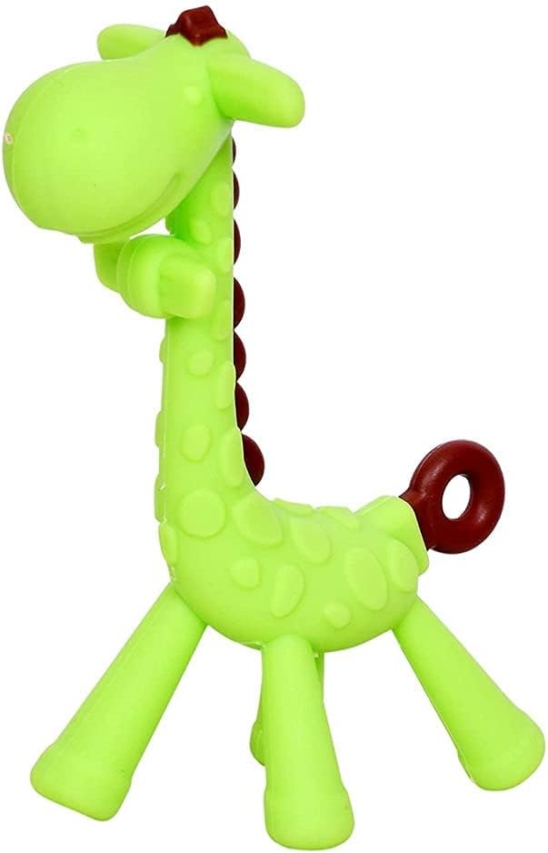 Buy Moppets Baby Silicone Giraffe Teether In Storage Box (Yellow ...