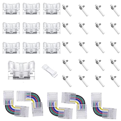 LED Strip Lights Strip to Strip Connectors Extension Kit,L-Shape ...