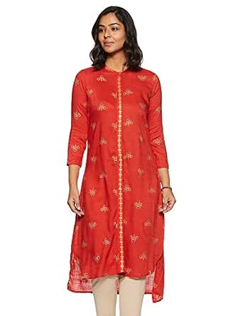 Buy global desi Women's Rayon Regular Kurta at Amazon.in