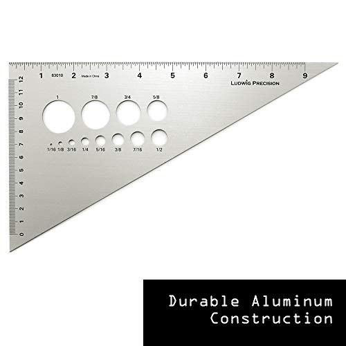 Snapklik.com : Ludwig Precision 10 30-60-90-Degree Aluminum Drafting ...