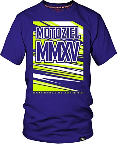 Buy Motoziel Motocross MMXV Tee Shirt (Small, Electric Blue) at Amazon.in