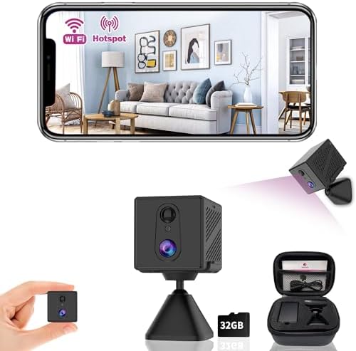 Mini WiFi Spy Camera 4K Wireless Discreet - Invisible Indoor ...