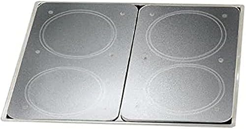Maximex 2521200500 Set of 2 Universal Hob Cover Plates Hardened Glass ...