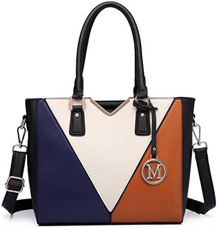 Miss Lulu Damen Shopper Handtasche V-förmige Umhängetasche Elegante ...