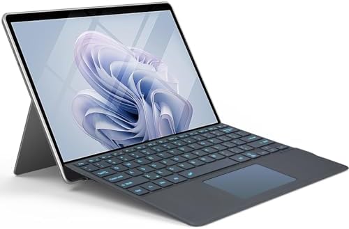 Wineecy Backlit Keyboard for Surface Pro 11/10/9/8/X, 7 Colors Font ...