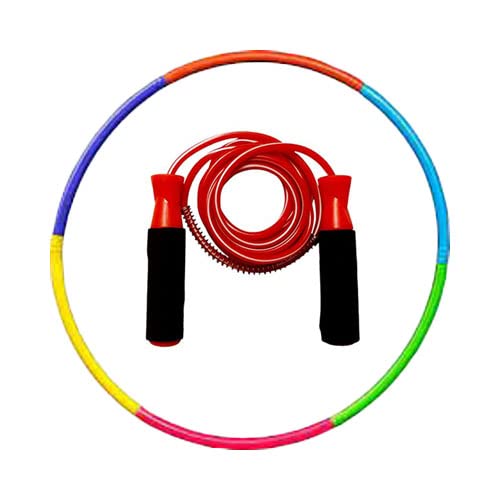 Buy ALLISHAA FOAM GRIP SKIPPING ROPE & HULA HOOP COMBO Online at Low ...