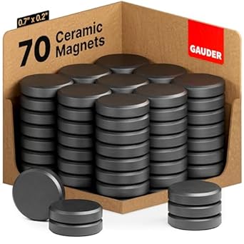 Amazon.com: GAUDER Black Ceramic Industrial Magnets (0.7" x 0.2 ...