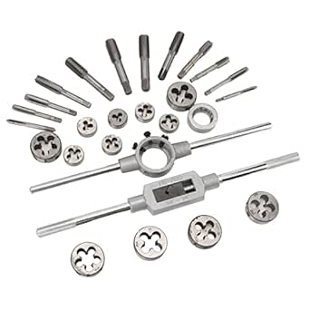 Tap Die Set, Tap Die Set M5?M16 Coarse Fine Teeth Threading Tool Kit ...