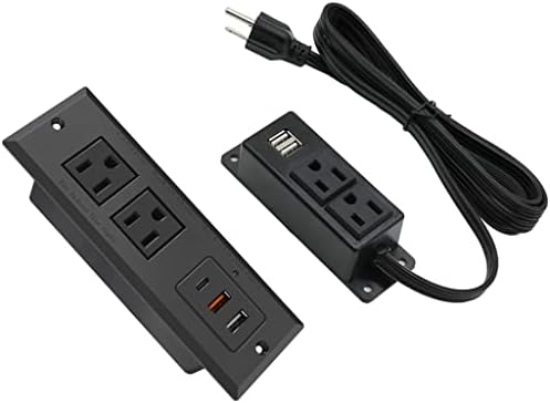 Amazon.com: 20W Recessed Power Strip USB C Fast Charge Power Strip with ...