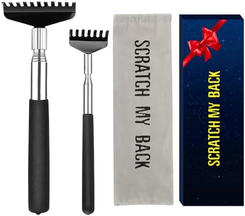 Amazon.com: 2 Pack Portable Extendable Back Scratcher, Metal Stainless ...