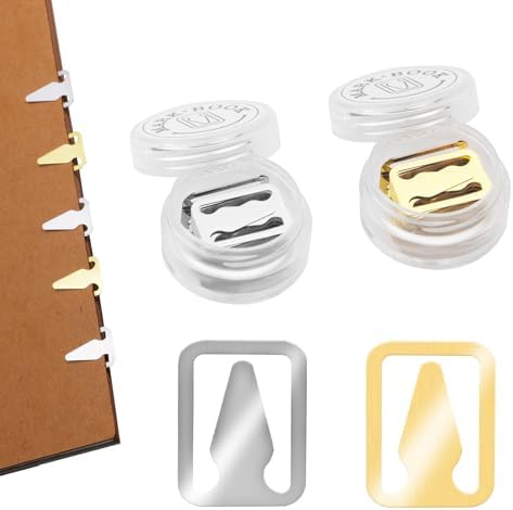 Amazon.com: 100Pcs Book Line Markers, Gold/Rose Gold Metal Bookmarks ...