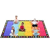Amazon.com: Booooom Jackson Colorful Seating Classroom Rug for Kids ...
