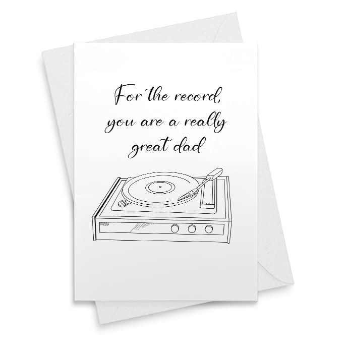 Amazon.com: Father's Day Card, For the Record I Think you are a Really ...