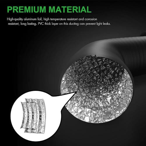 Snapklik.com : HealSmart 8 8 Ft Aluminum Ducting Flexible, Heavy-Duty ...
