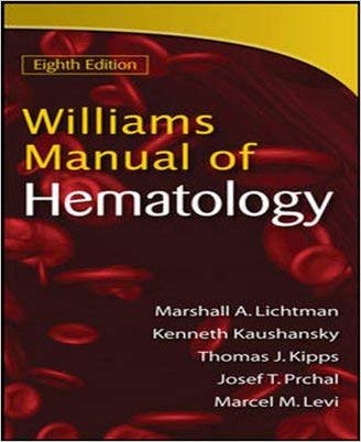 Williams Manual of Hematology: 9780071767309: Medicine & Health Science ...