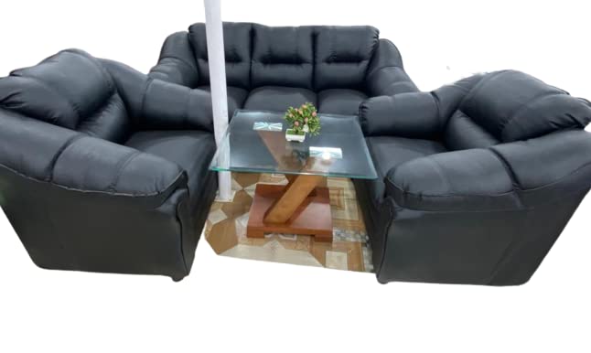 Nisha Kushan Works 3+1+1 Sofa Set for Living Room and Table : Amazon.in ...