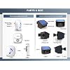 Amazon.com: Htzsafe Solar Driveway Alarm System-1/4 Mile Long ...