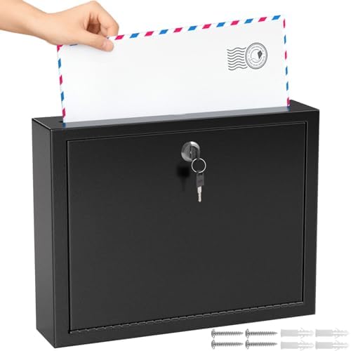 Amazon.com : MaxGear Metal Suggestion Box with Lock and Slot, 3W x 10H ...