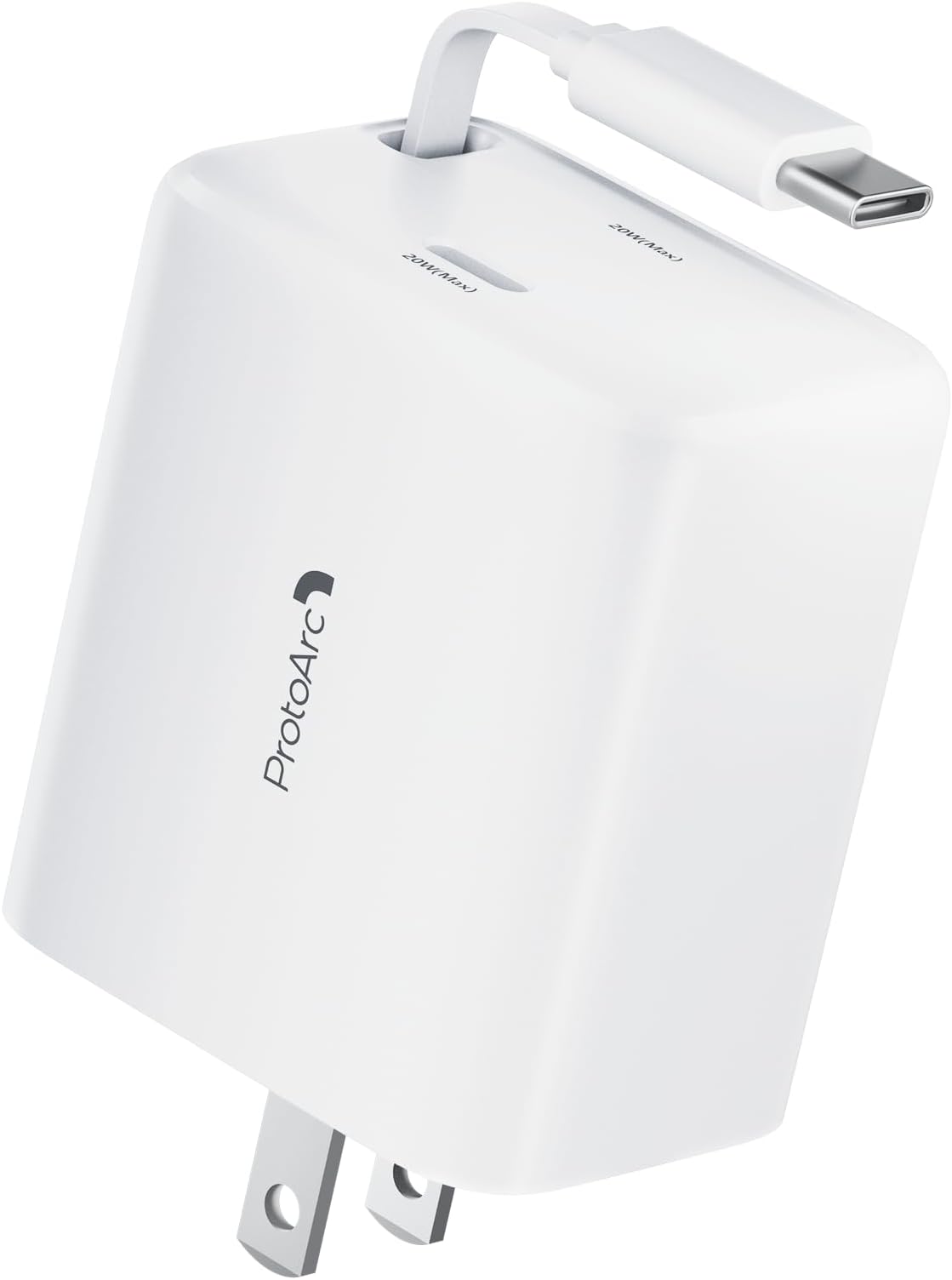 Amazon.com: Retractable Charger for iPhone, 35W PD Fast Charger Block ...