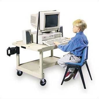 Amazon.com: Luxor Endura Multi Height Computer Workstation with Leg ...