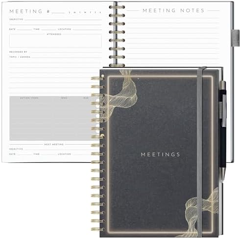 Amazon.com : Meeting Notebook, Meeting Notebook with Elegant Pen ...