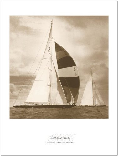 SMART ART - 'Velsheda versus Endeavour' by Michael Kahn - Fine Art ...