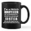 Amazon.com: PUHEI Funny Brother Gift Ceramic Mug - Christmas From Sister, Father's Day, Big Best ...