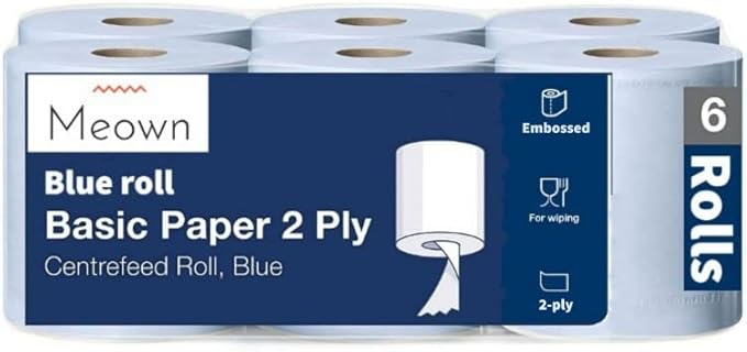 "Meown - Blue Roll Pack of 6: The Ultimate Cleaning Solution with ...
